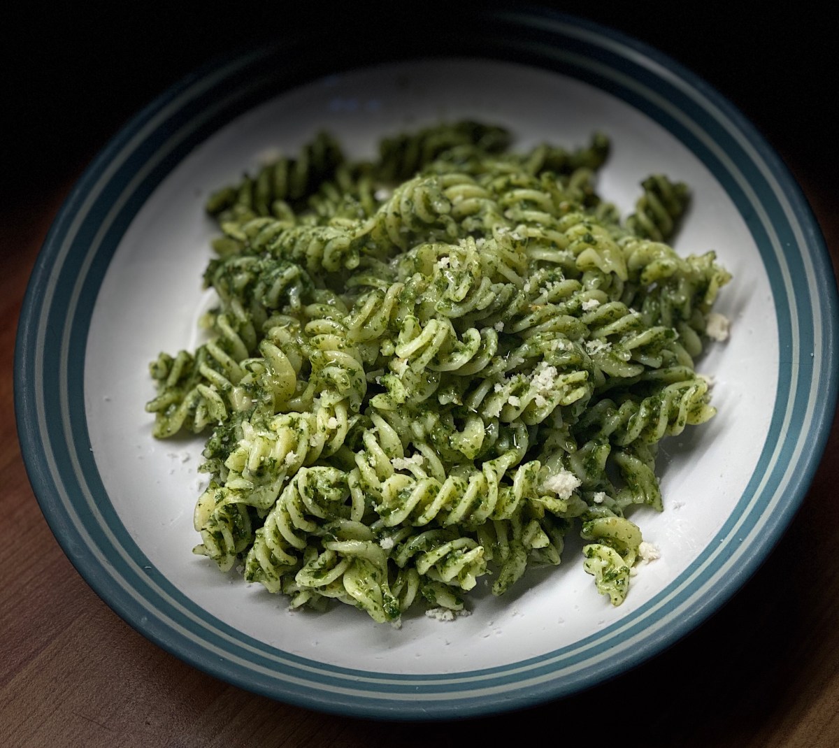 Pasta with home made spinach pesto – COUNTRY RAMBLES
